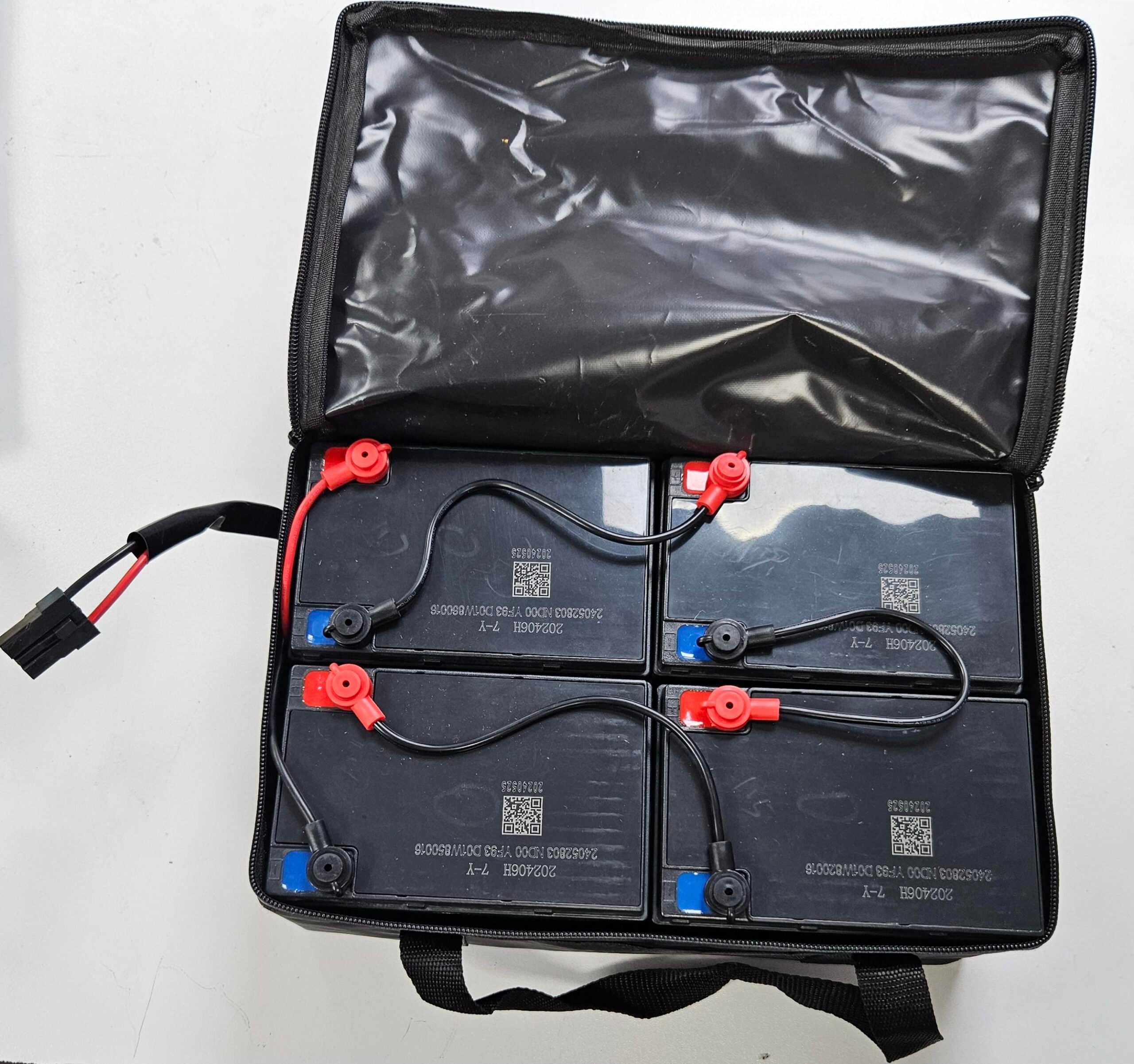 48V Quad Bike Battery Pack with Bag – 4 x 12V 12Ah – Electric Ride On Cars