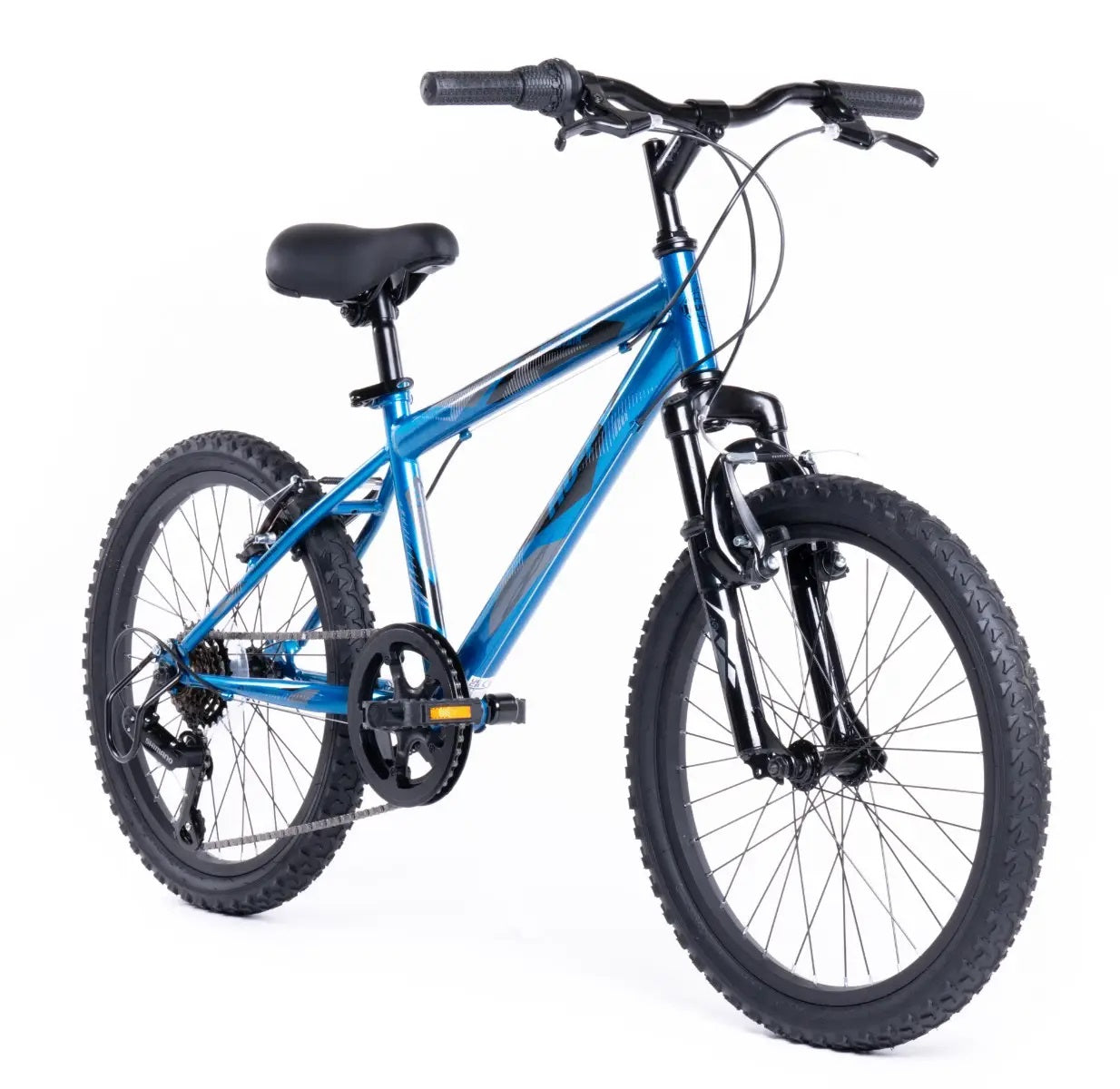 Huffy Stone Mountain Boys Blue Mountain Bike - 20 Inch, 6 Speed Shiman ...