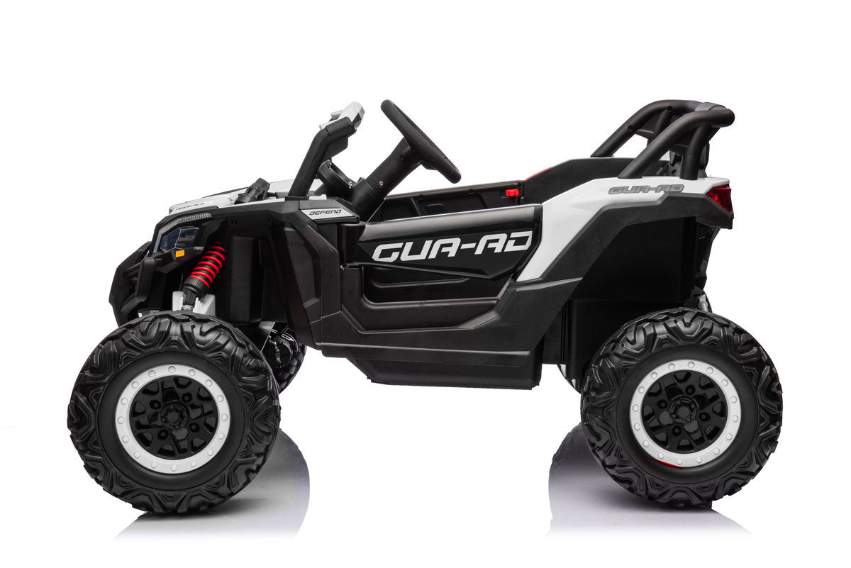 Can-Am 12V Bombardier Kids Ride-On Buggy With Leather Seat and Rubber ...