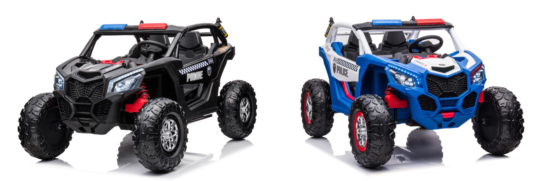 Kids 24v Police Buggy 2 Seater 4 Motors with Police Lights. – Electric ...